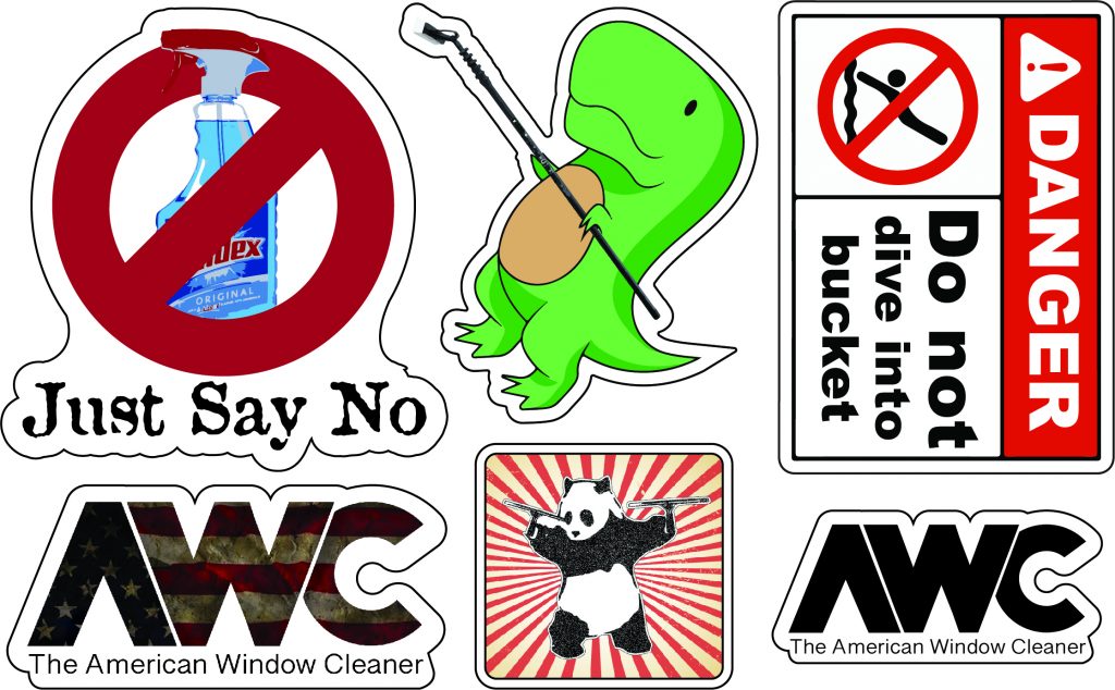Feb 2021 Sticker sheet - American Window Cleaner Magazine