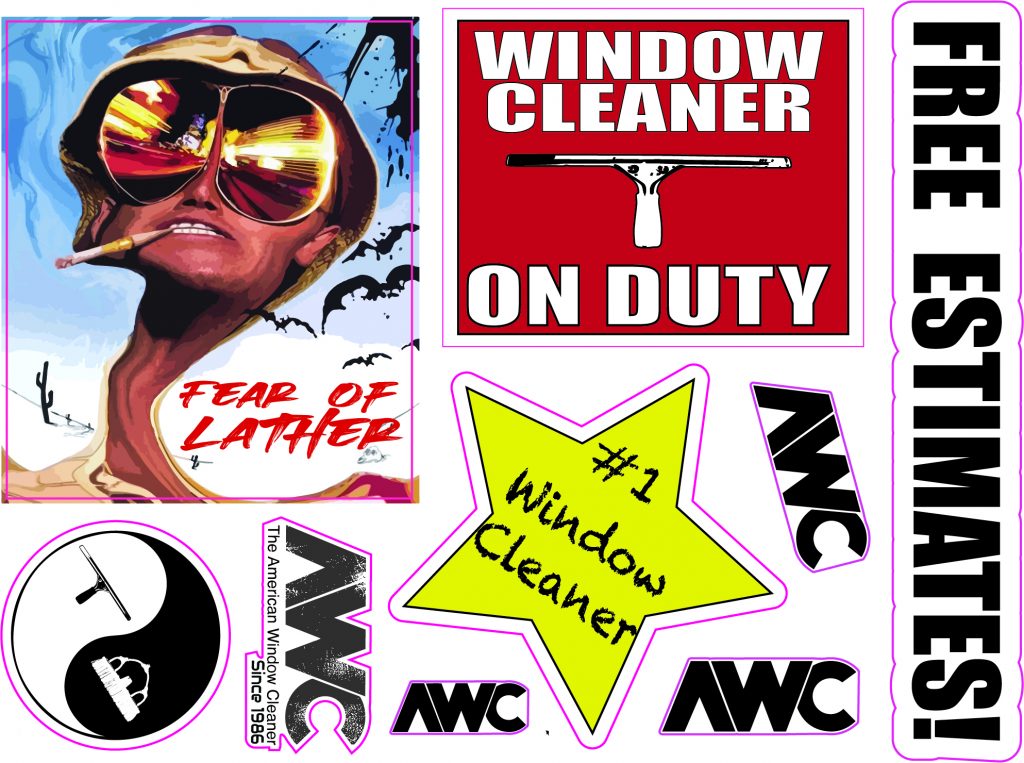 January 2022 Sticker Sheet - American Window Cleaner Magazine