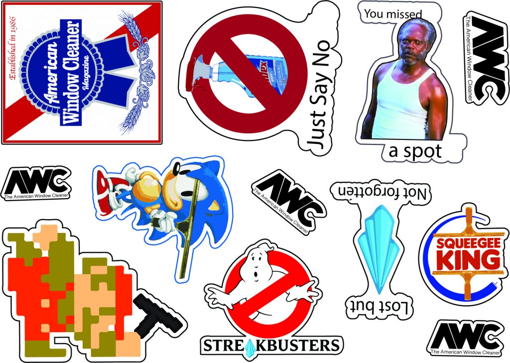 December 2021 Sticker Sheet - American Window Cleaner Magazine