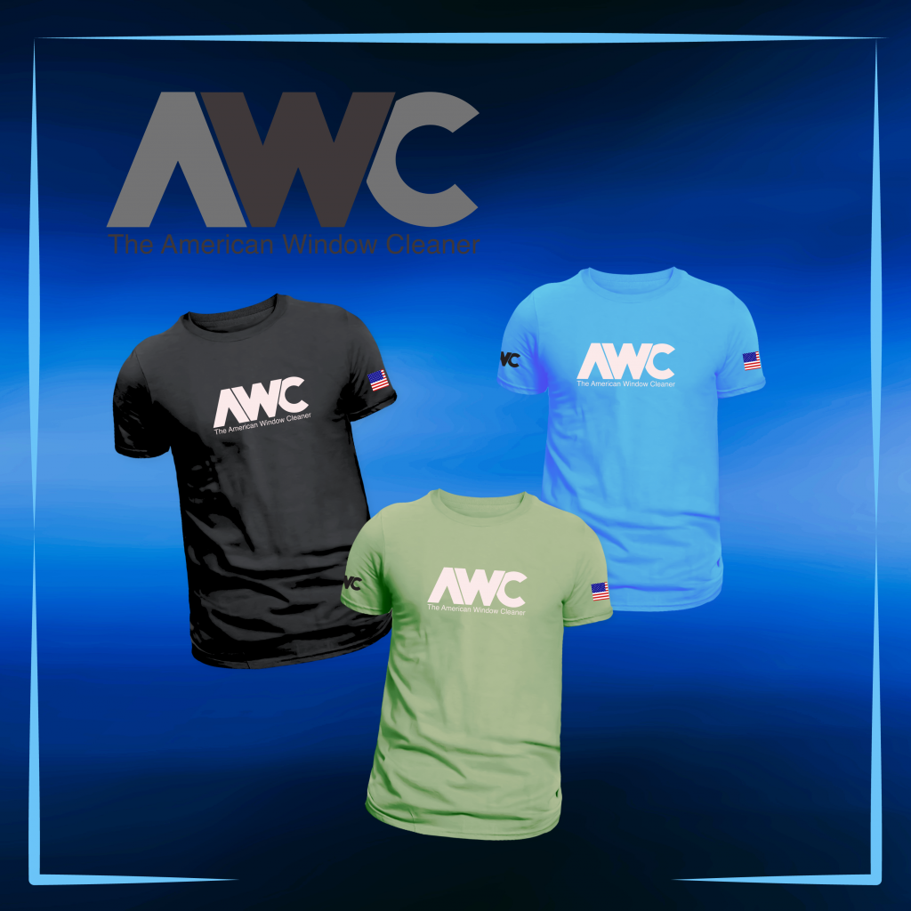 AWC Logos T-shirt - American Window Cleaner Magazine