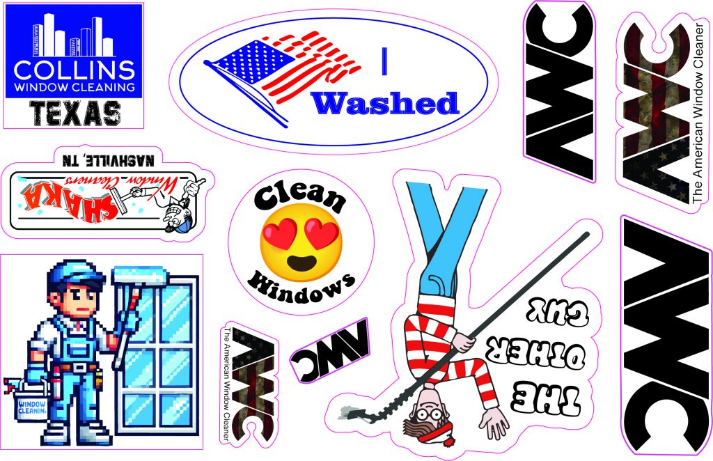 September 2024 Sticker Sheet - American Window Cleaner Magazine